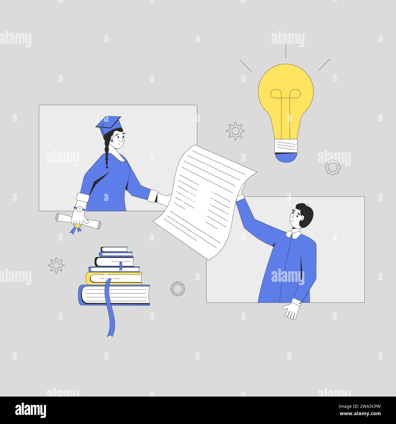Prepare lecture Stock Vector Images - Alamy