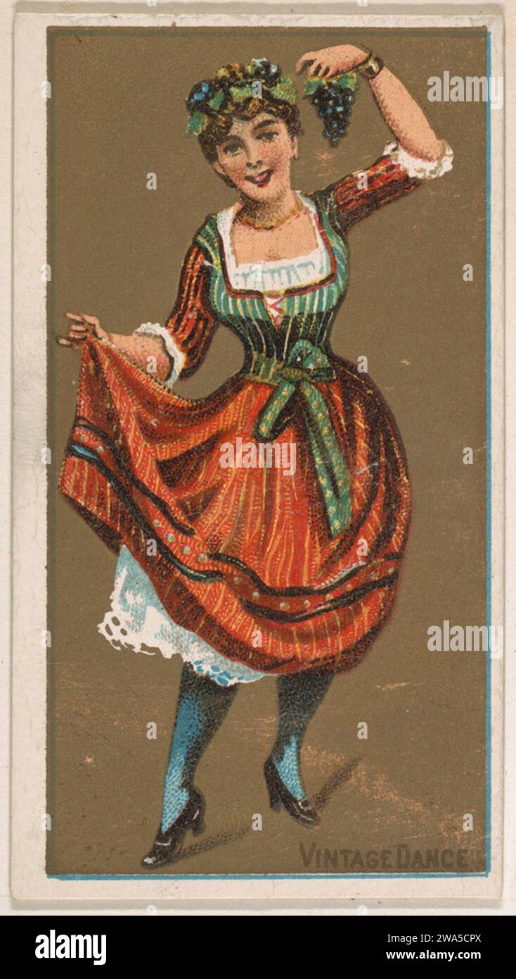Vintage Dance, from National Dances (N225, Type 1) issued by Kinney ...