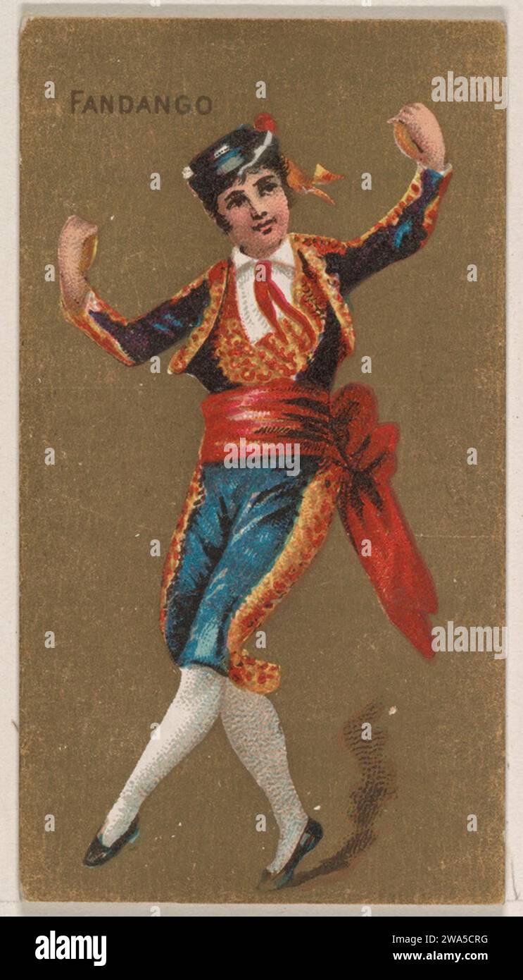 Fandango, from National Dances (N225, Type 2) issued by Kinney Bros ...