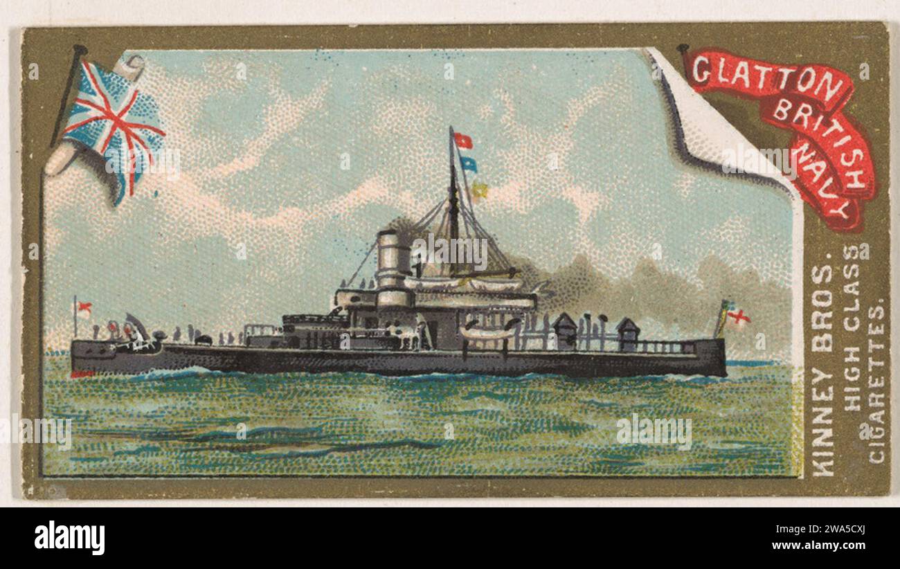 H.M.S. Glatton, British Navy, from the Naval Vessels of the World ...