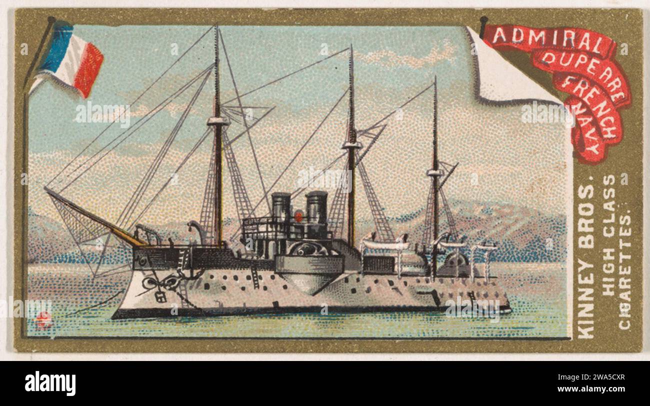 Admiral Dupeare, French Navy, from the Naval Vessels of the World ...