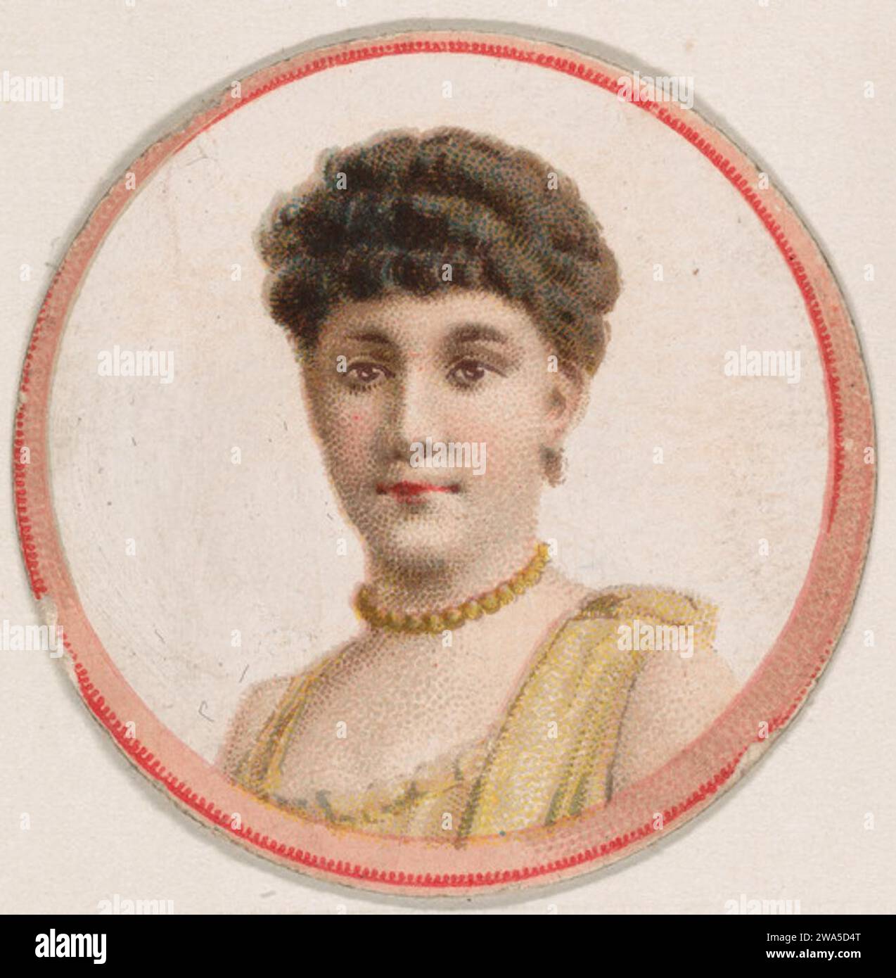 Portrait of woman, from the Novelties series (N228, Type 2) issued by ...