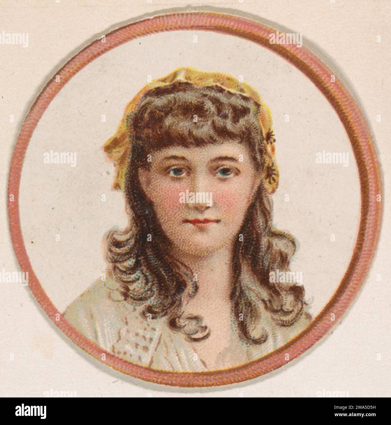 Portrait of woman, from the Novelties series (N228, Type 2) issued by ...