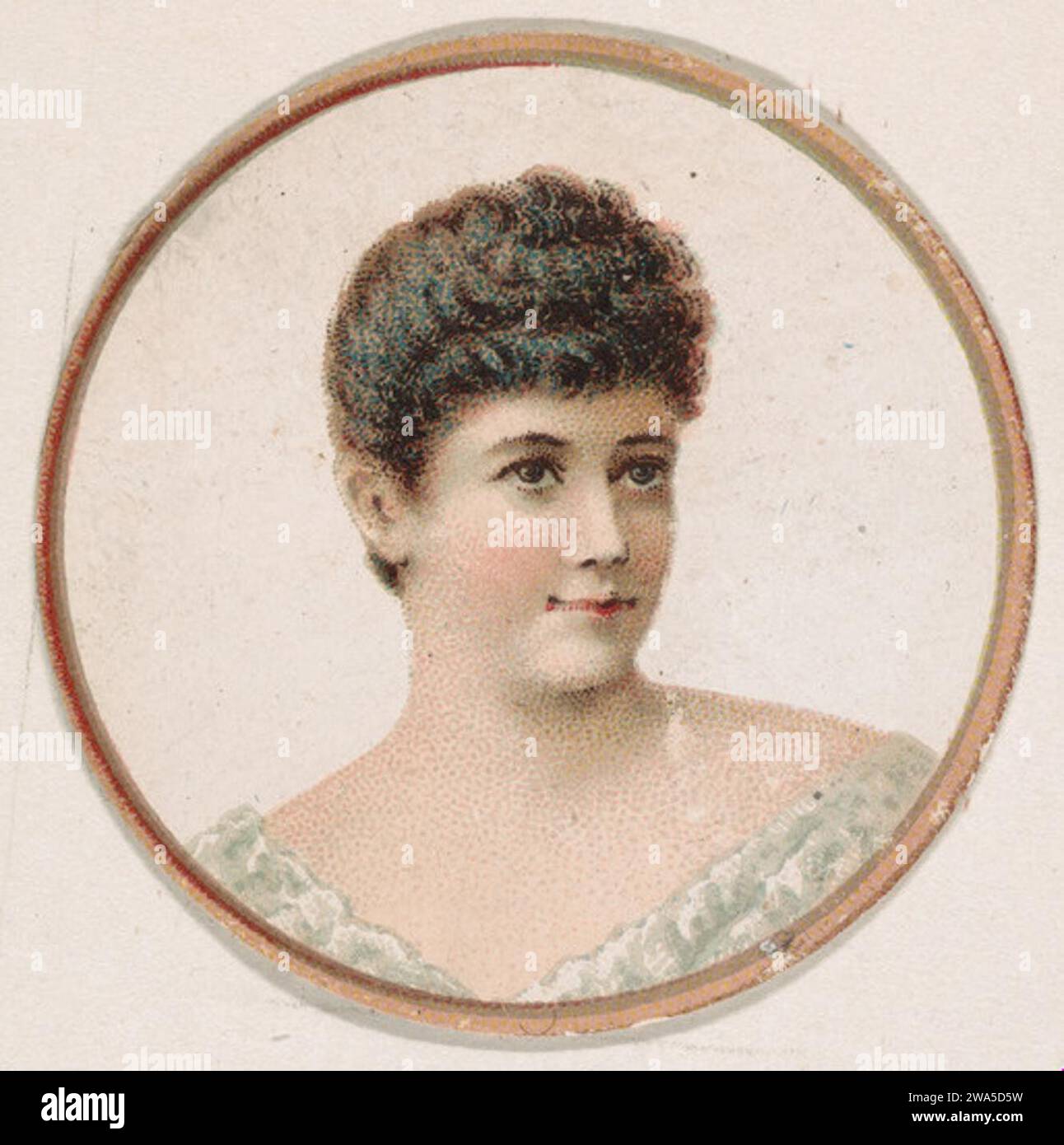 Portrait of woman, from the Novelties series (N228, Type 2) issued by ...