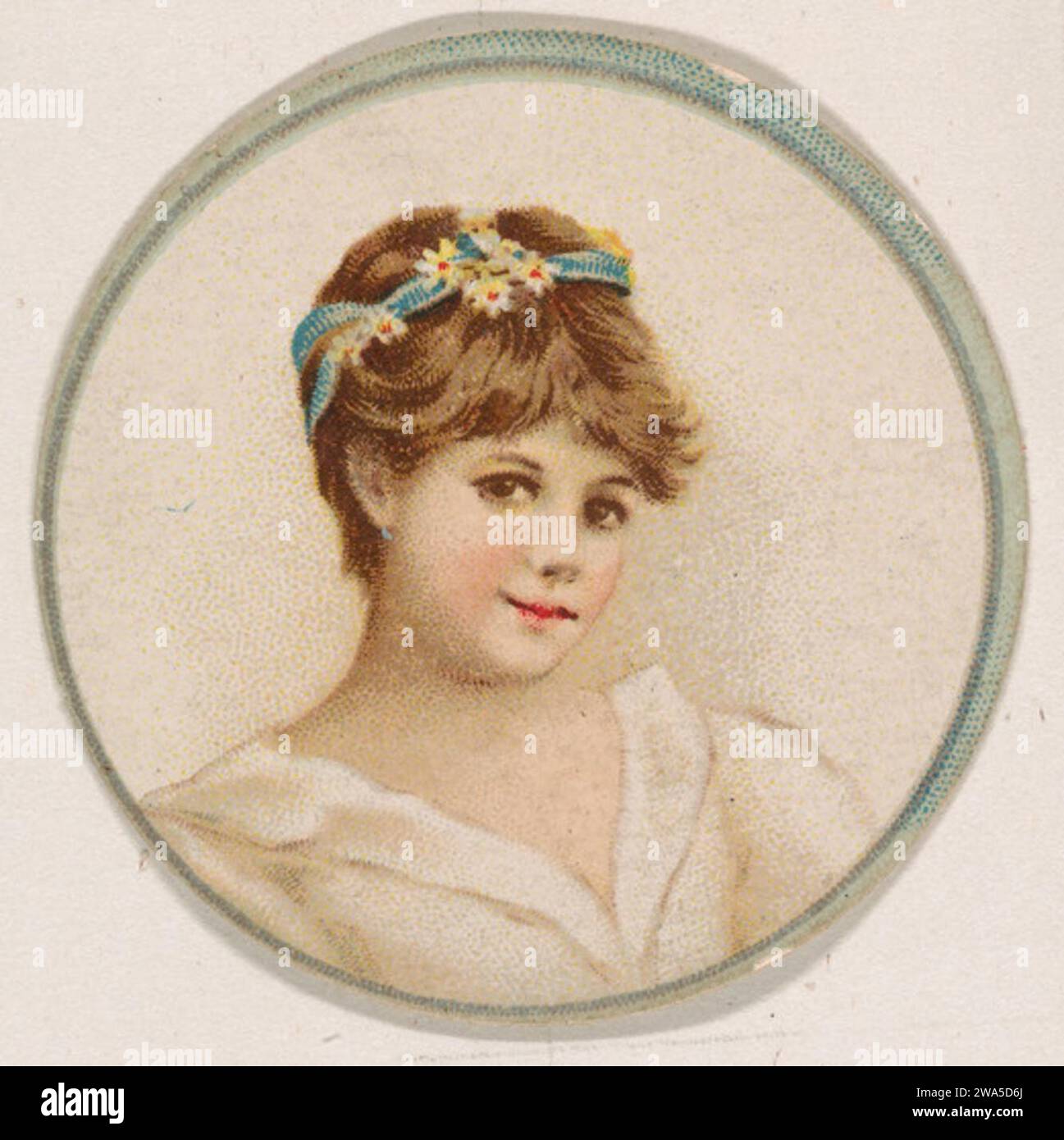 Portrait of woman, from the Novelties series (N228, Type 2) issued by ...