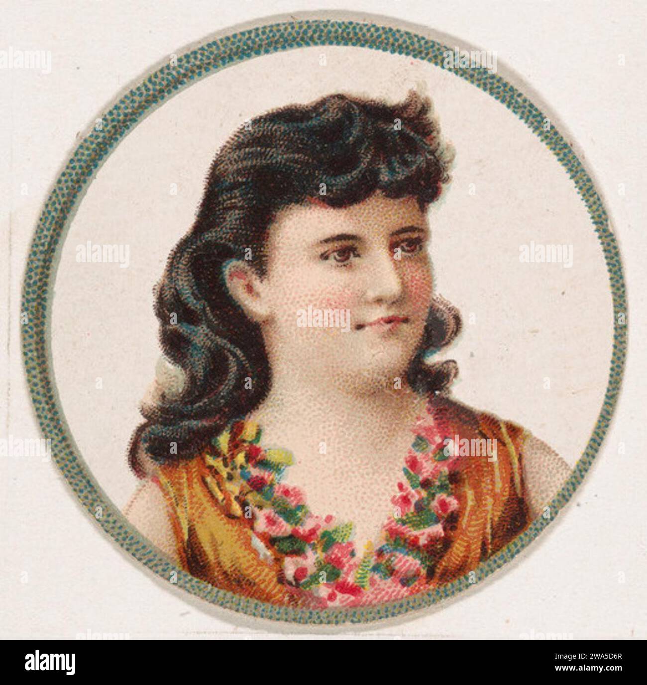 Portrait of woman, from the Novelties series (N228, Type 2) issued by ...