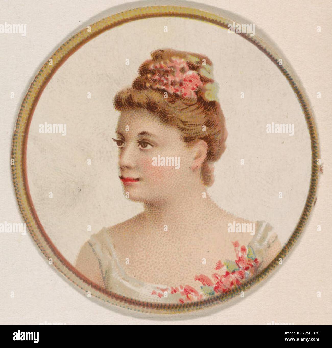 Portrait of woman, from the Novelties series (N228, Type 2) issued by ...