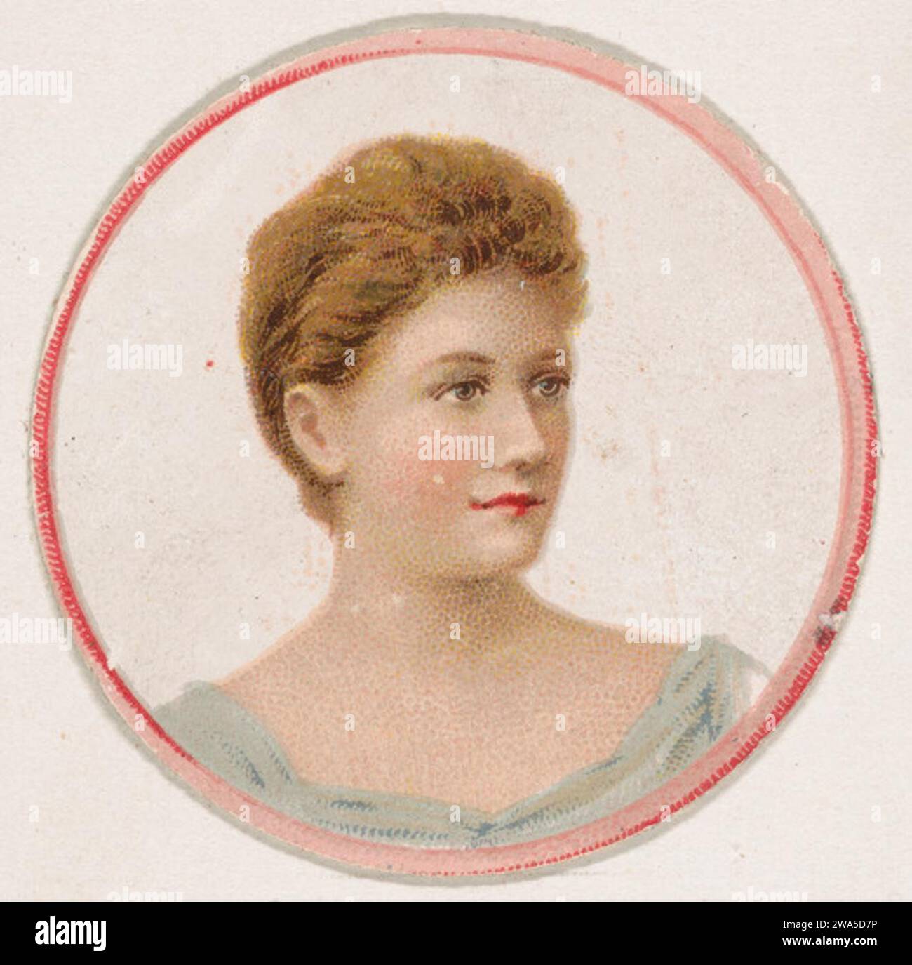 Portrait of woman, from the Novelties series (N228, Type 2) issued by ...