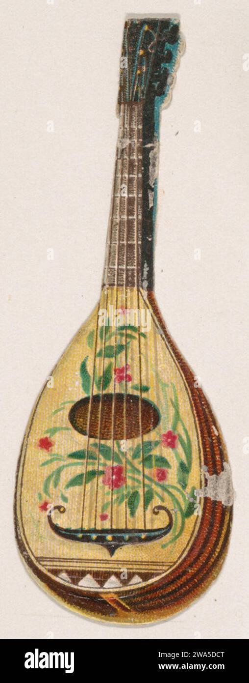 Mandolin, from the Novelties series (N228, Type 4) issued by Kinney ...