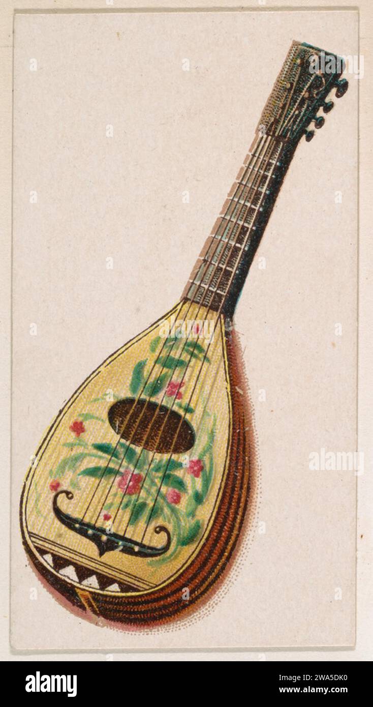 Mandolin, from the Novelties series (N228, Type 5) issued by Kinney ...