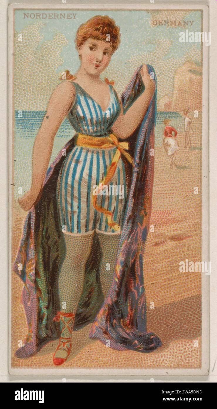 Norderney Germany From The Surf Beauties Series N232 Issued By
