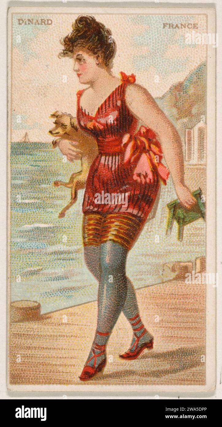 Dinard, France, from the Surf Beauties series (N232), issued by Kinney ...