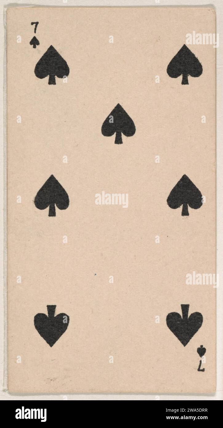 Seven of Spades, from the Transparent Playing Cards series (N220 ...