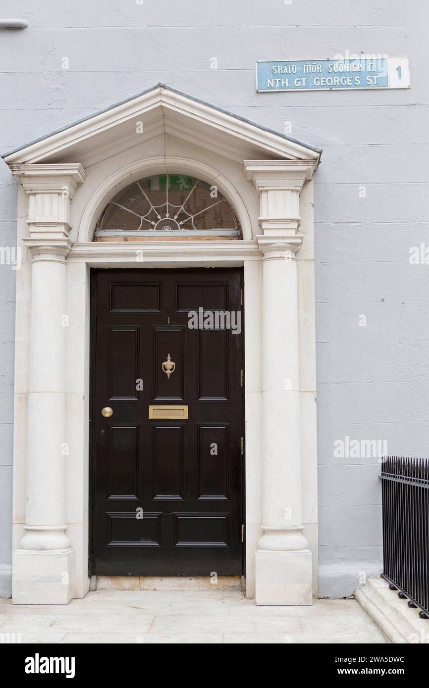 Ireland, Dublin, Georgian doorways in the Georgian quarter of Dublin ...