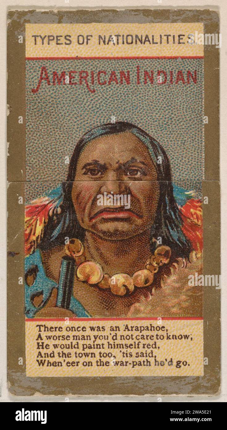 American Indian, from Types of Nationalities (N240) issued by Kinney ...
