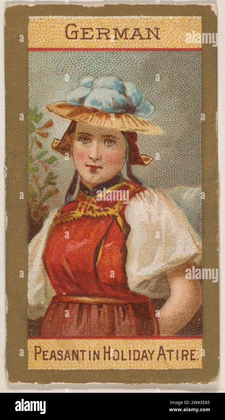 German, Peasant in Holiday Attire, from Types of Nationalities (N240 ...