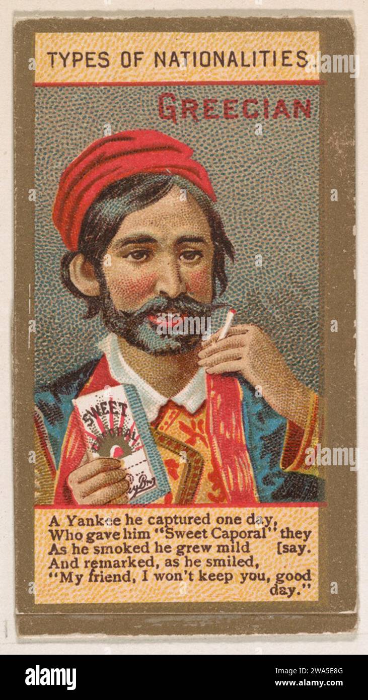 Greecian From Types Of Nationalities N240 Issued By Kinney Bros
