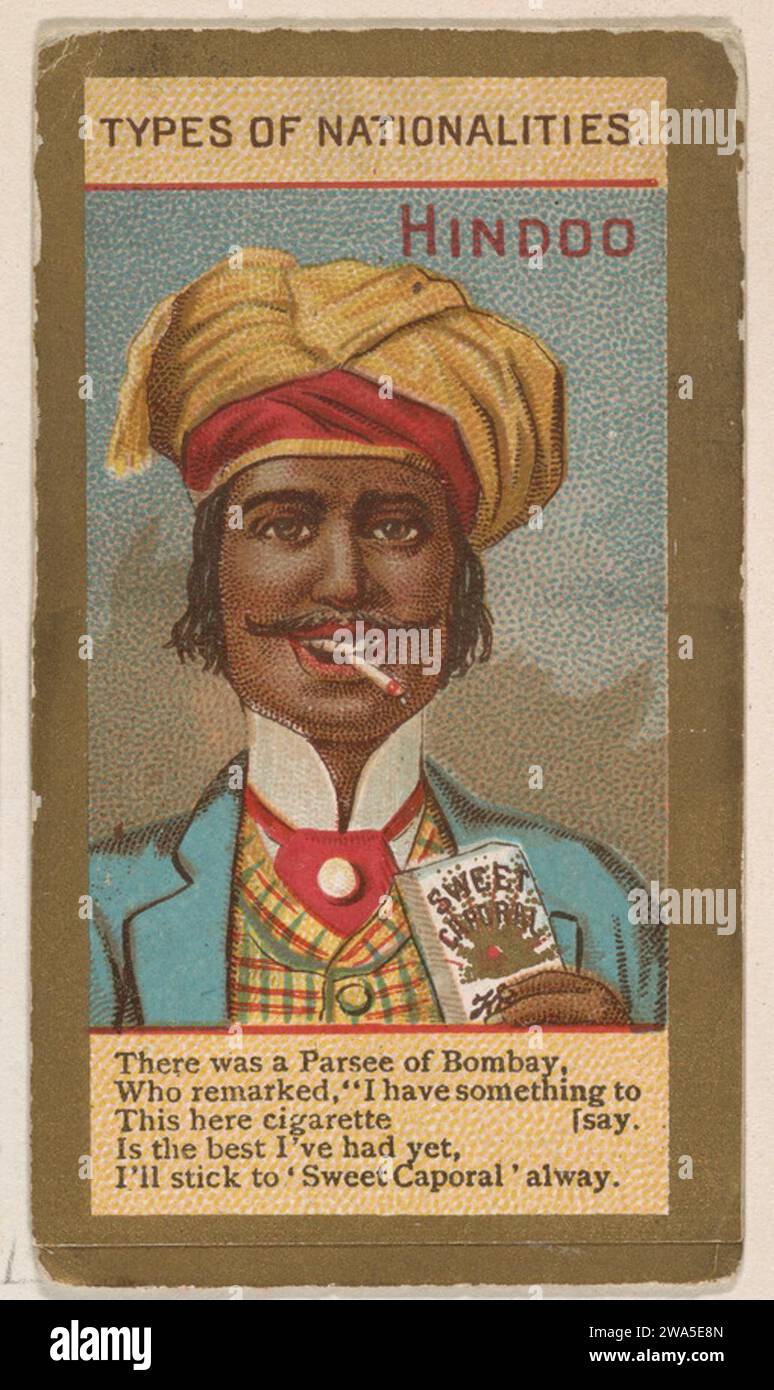 Hindoo From Types Of Nationalities N240 Issued By Kinney Bros 1963