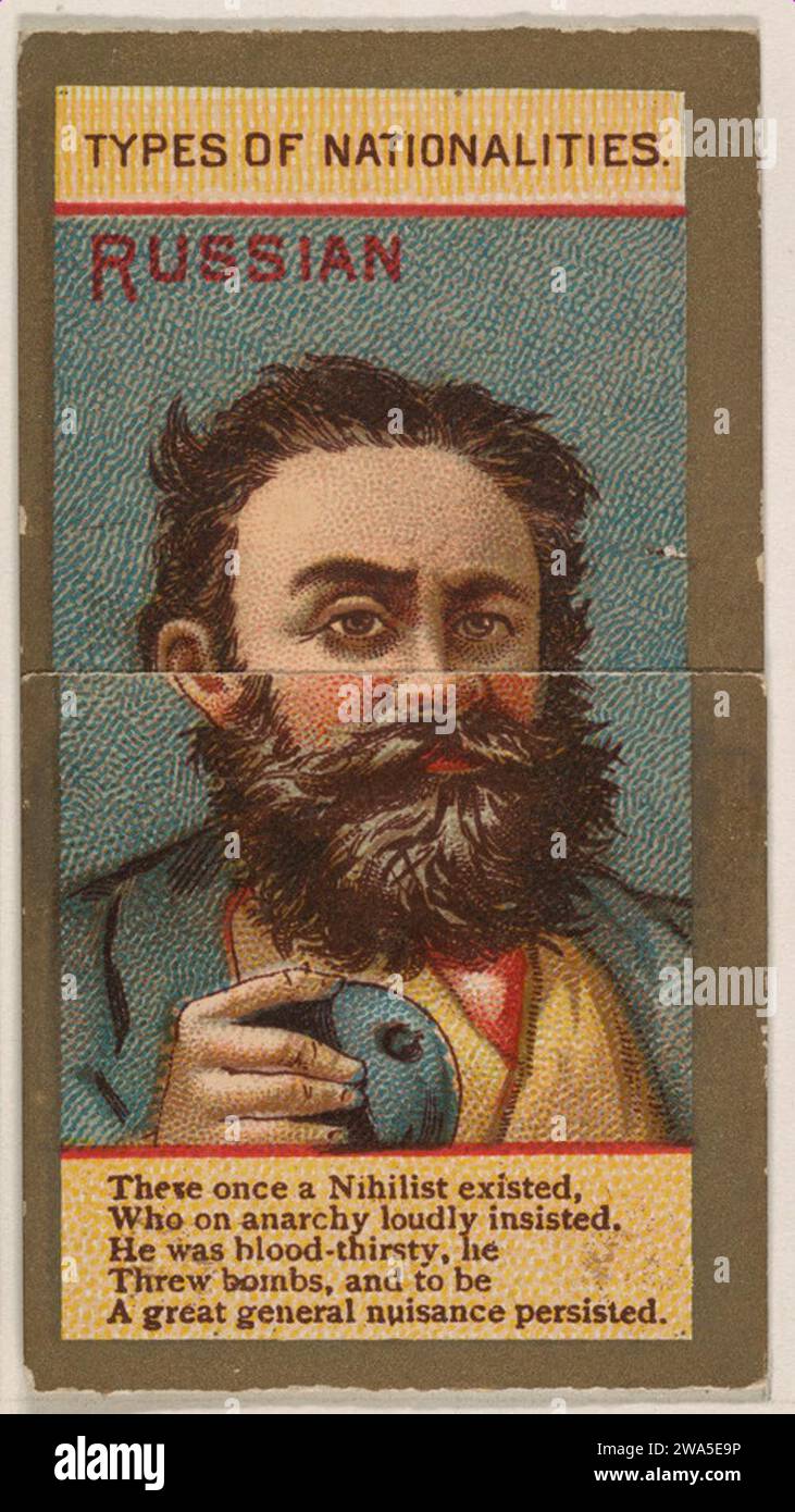 Russian, from Types of Nationalities (N240) issued by Kinney Bros. 1963 ...