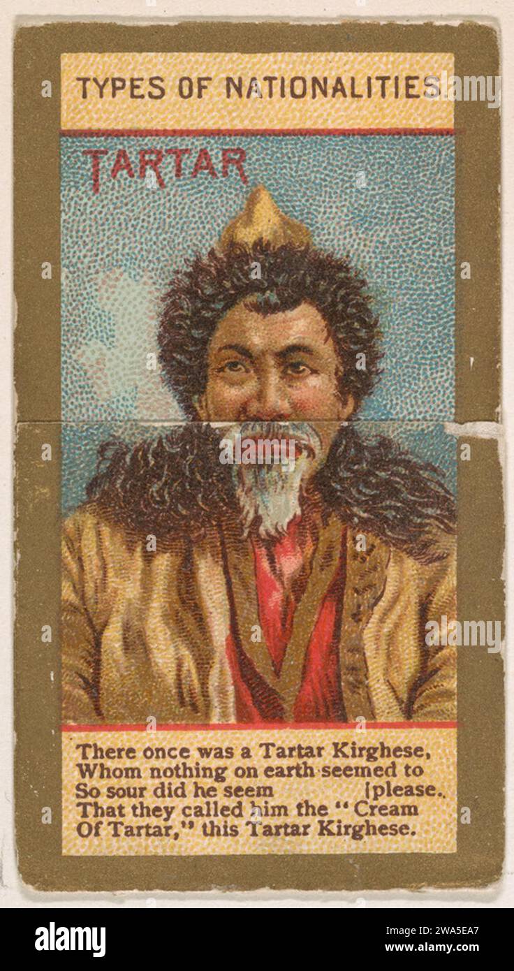Tartar, from Types of Nationalities (N240) issued by Kinney Bros. 1963 ...