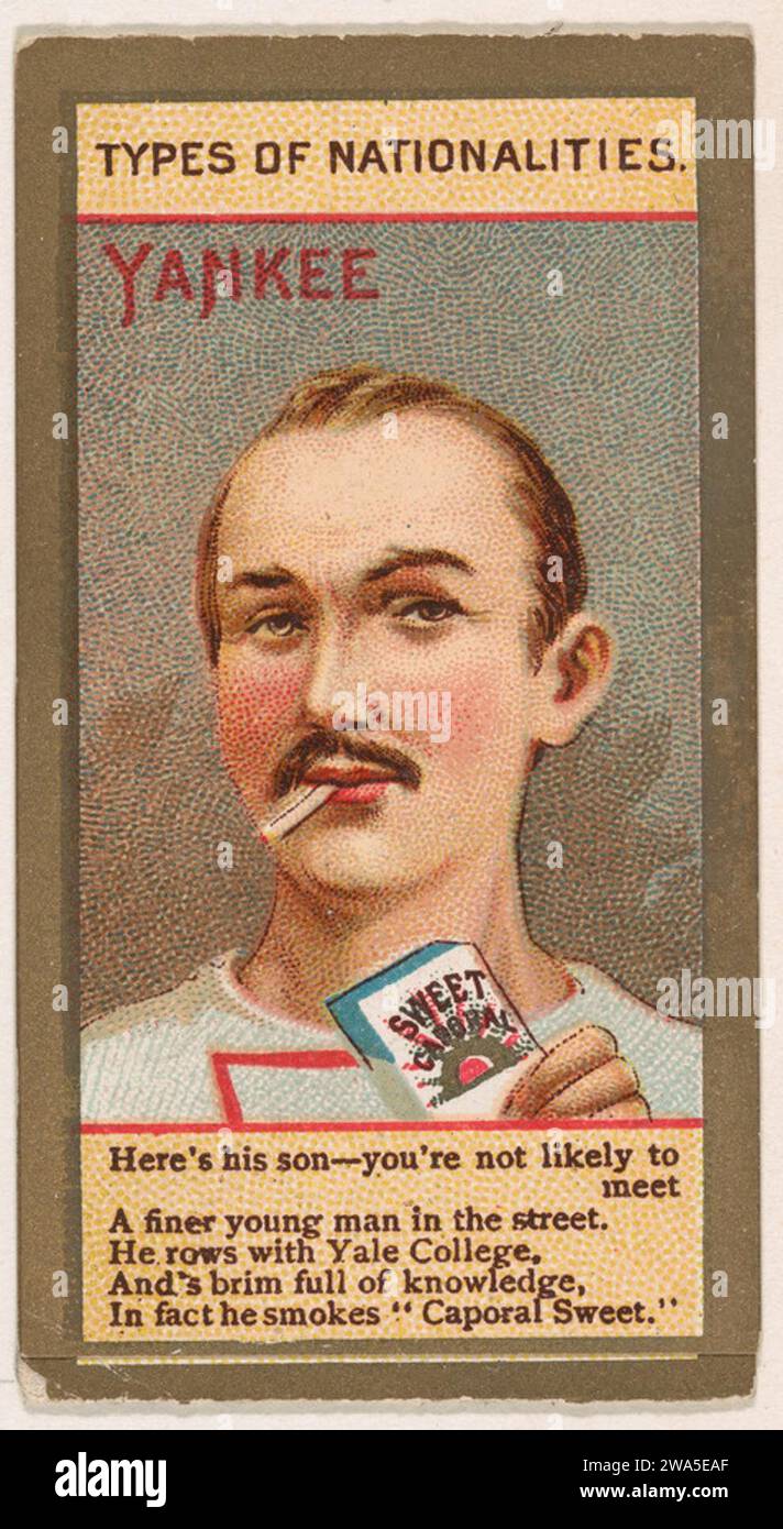 Yankee From Types Of Nationalities N240 Issued By Kinney Bros 1963