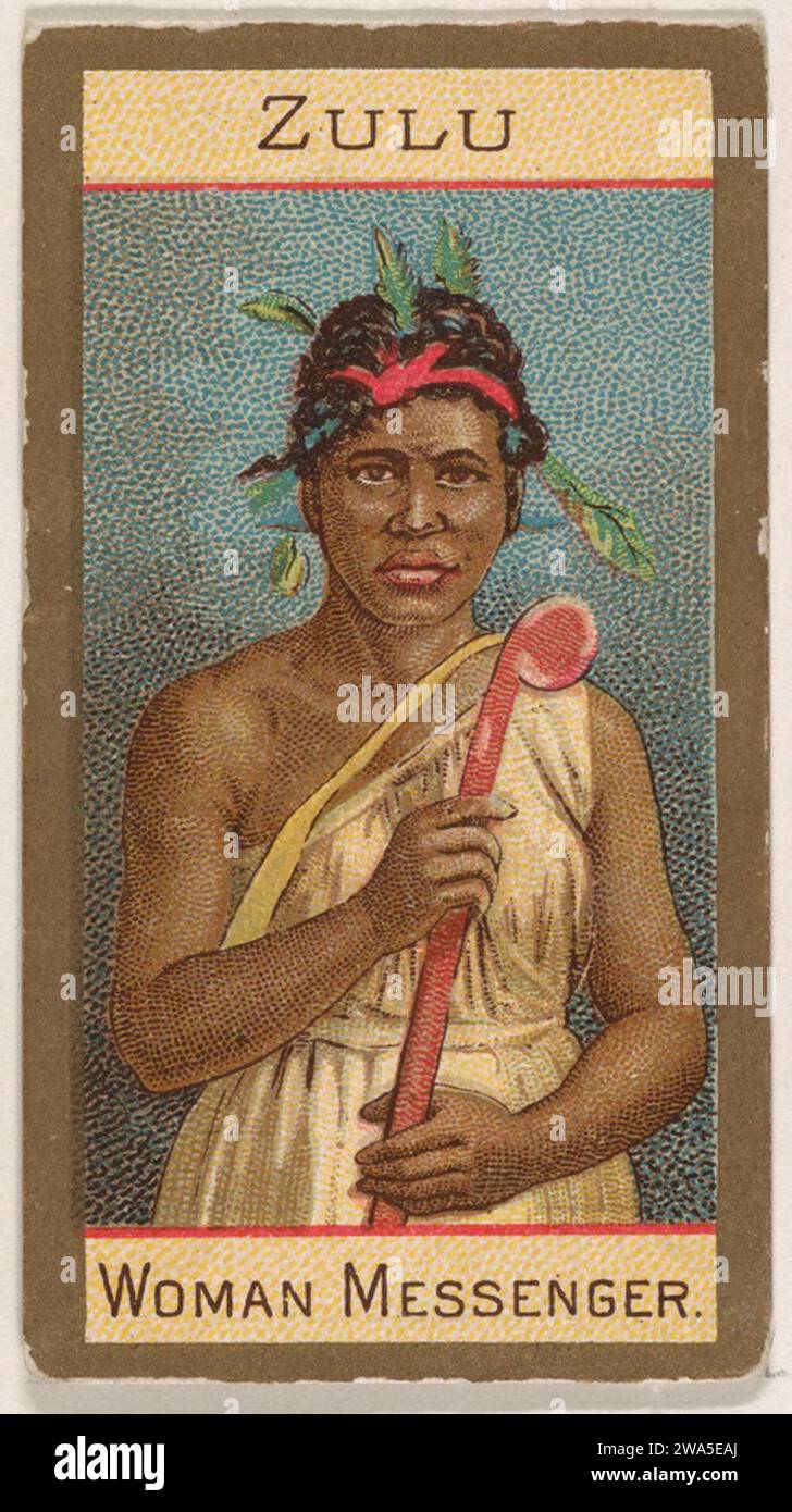 Zulu Woman Messenger From Types Of Nationalities N240 Issued By