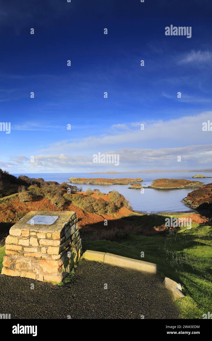 View over Loch Drumbeg from the Drumbeg Viewpoint towards Eddrachillis ...