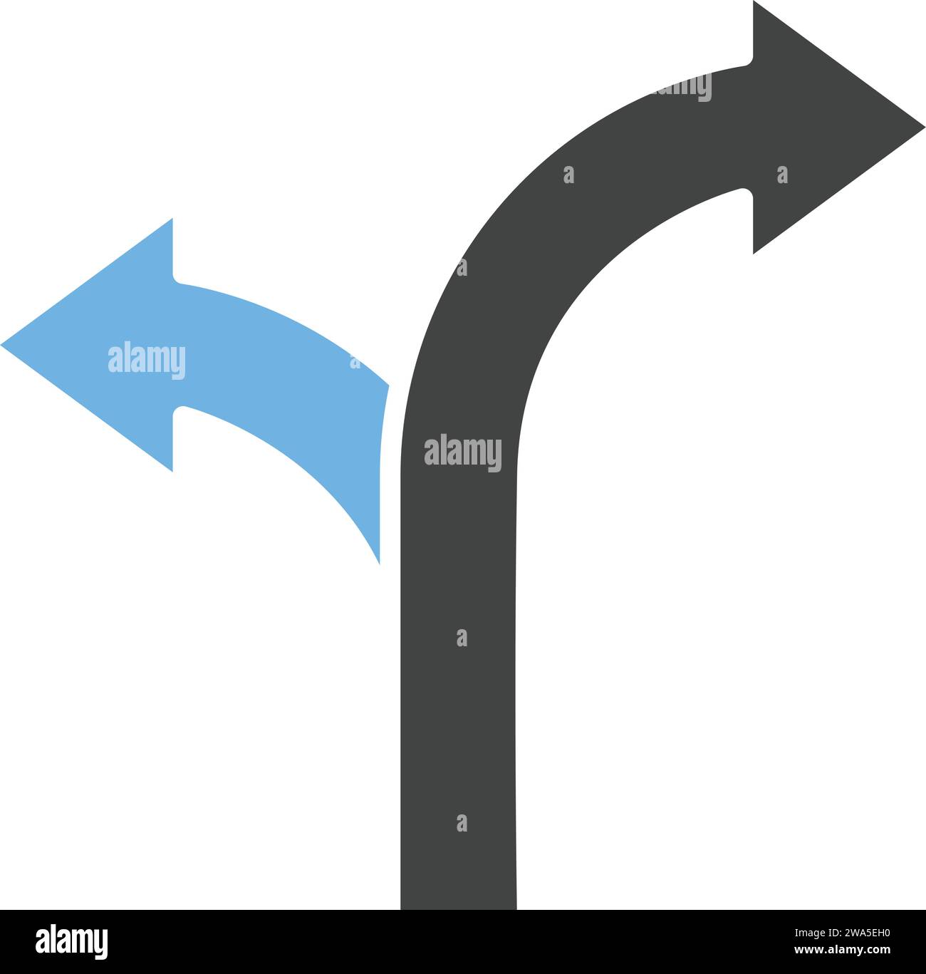 Arrow path vector line Stock Vector Images - Alamy