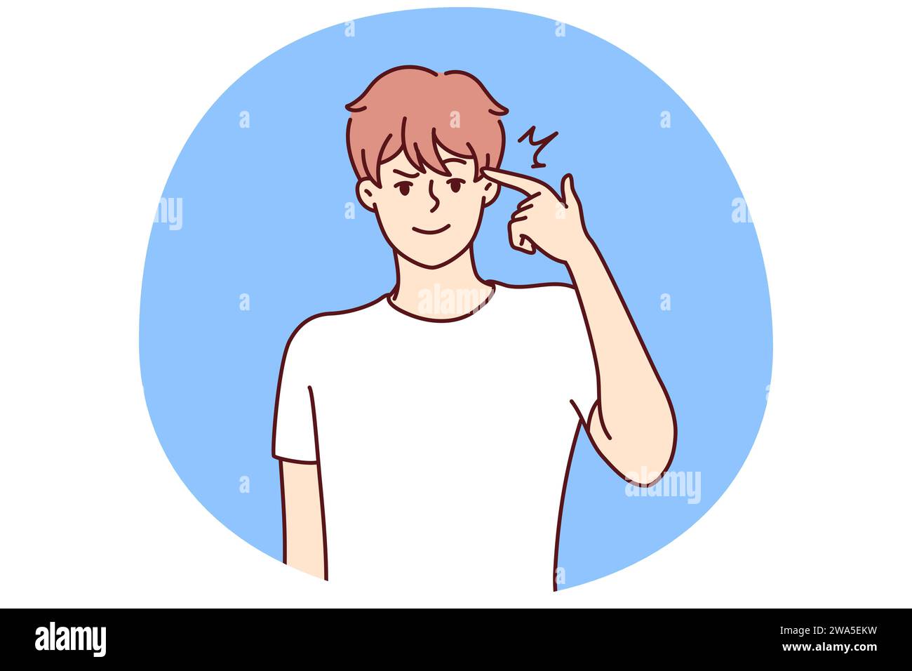 Image which makes thinking Stock Vector Images - Alamy