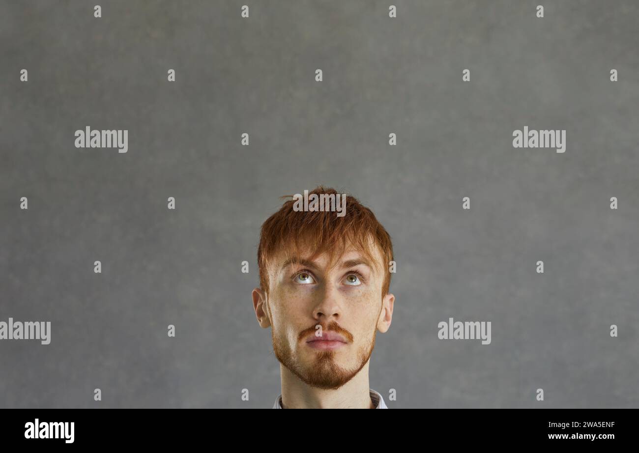 Portrait freckled young man hi-res stock photography and images - Alamy