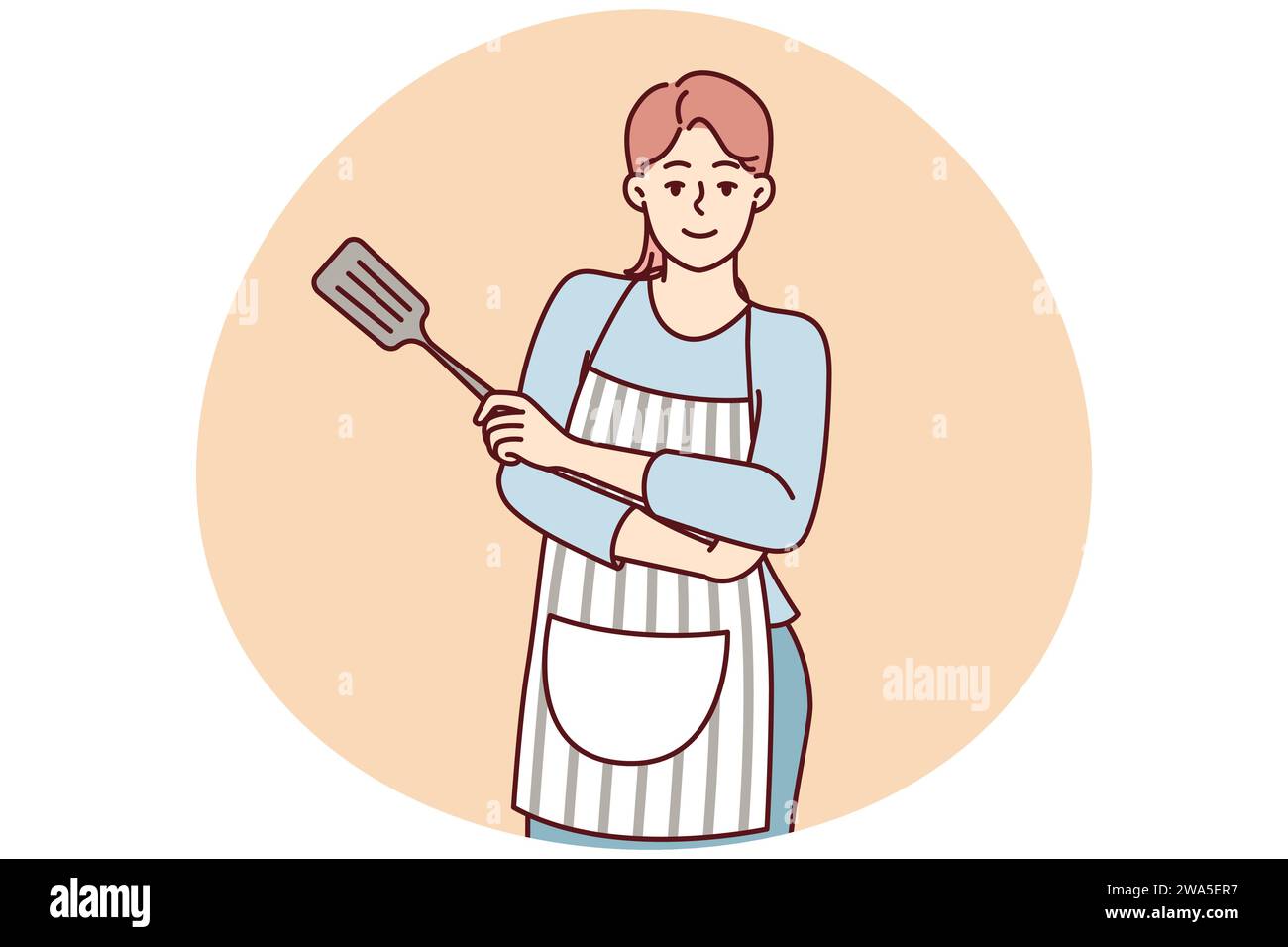 Female chef model Stock Vector Images - Alamy