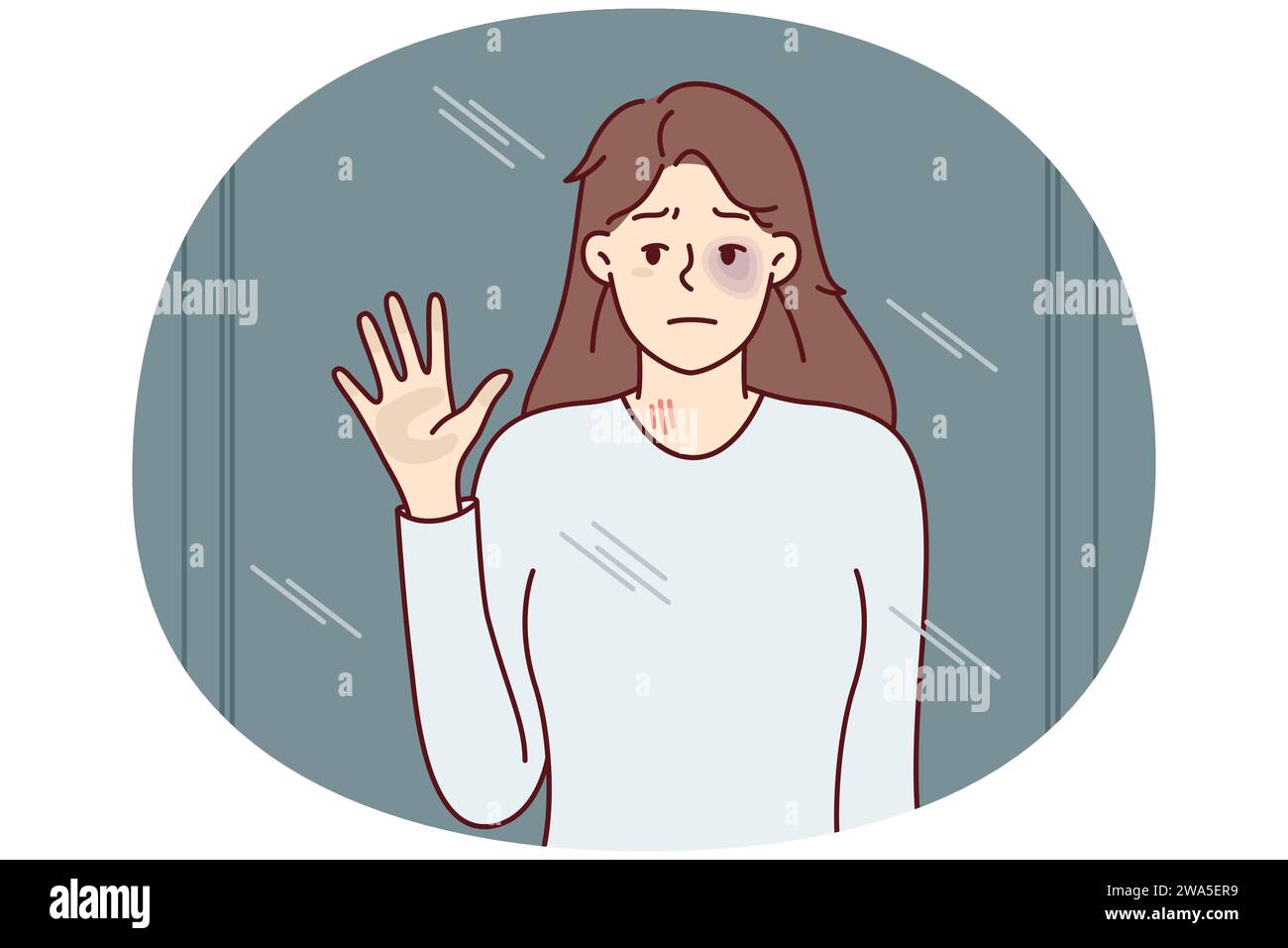 Woman black eye bruise hi-res stock photography and images - Alamy