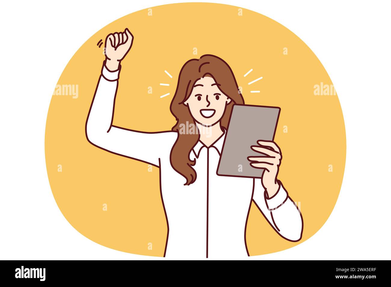 Electronic mail girl Stock Vector Images - Alamy