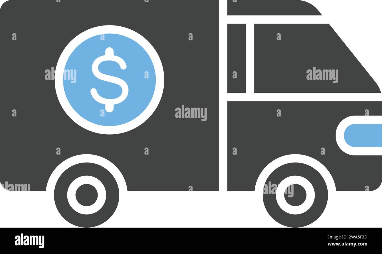 Cash Transfer Vehicle icon vector image Stock Vector Image & Art - Alamy