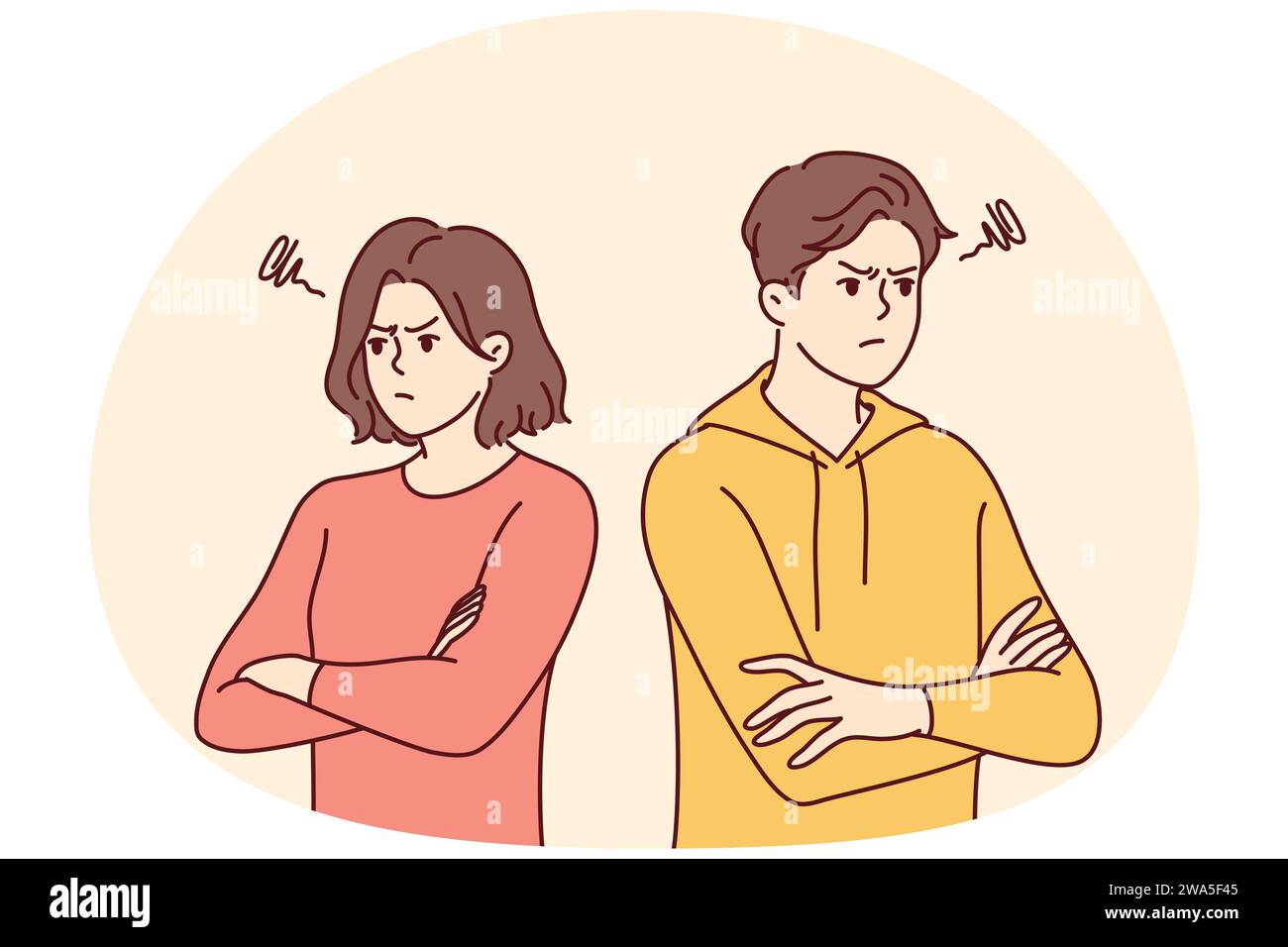 Offend misunderstanding Stock Vector Images - Alamy