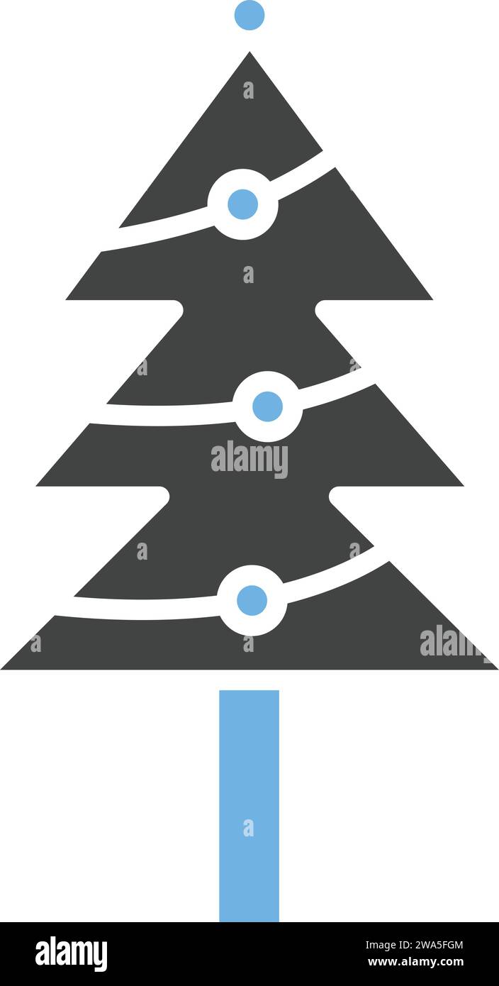 Christmas Tree icon vector image Stock Vector Image & Art - Alamy