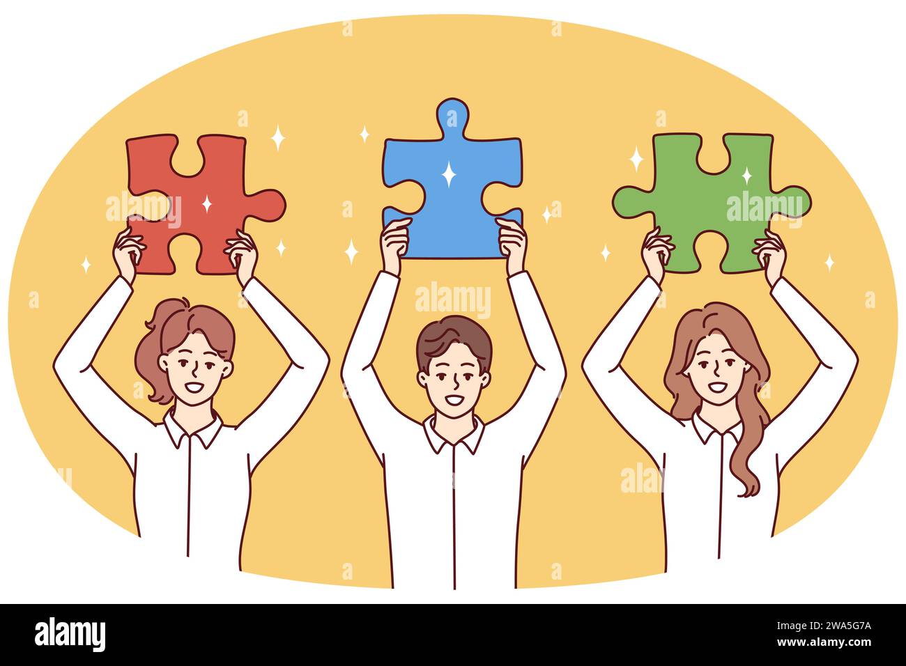 Employees joint Stock Vector Images - Alamy