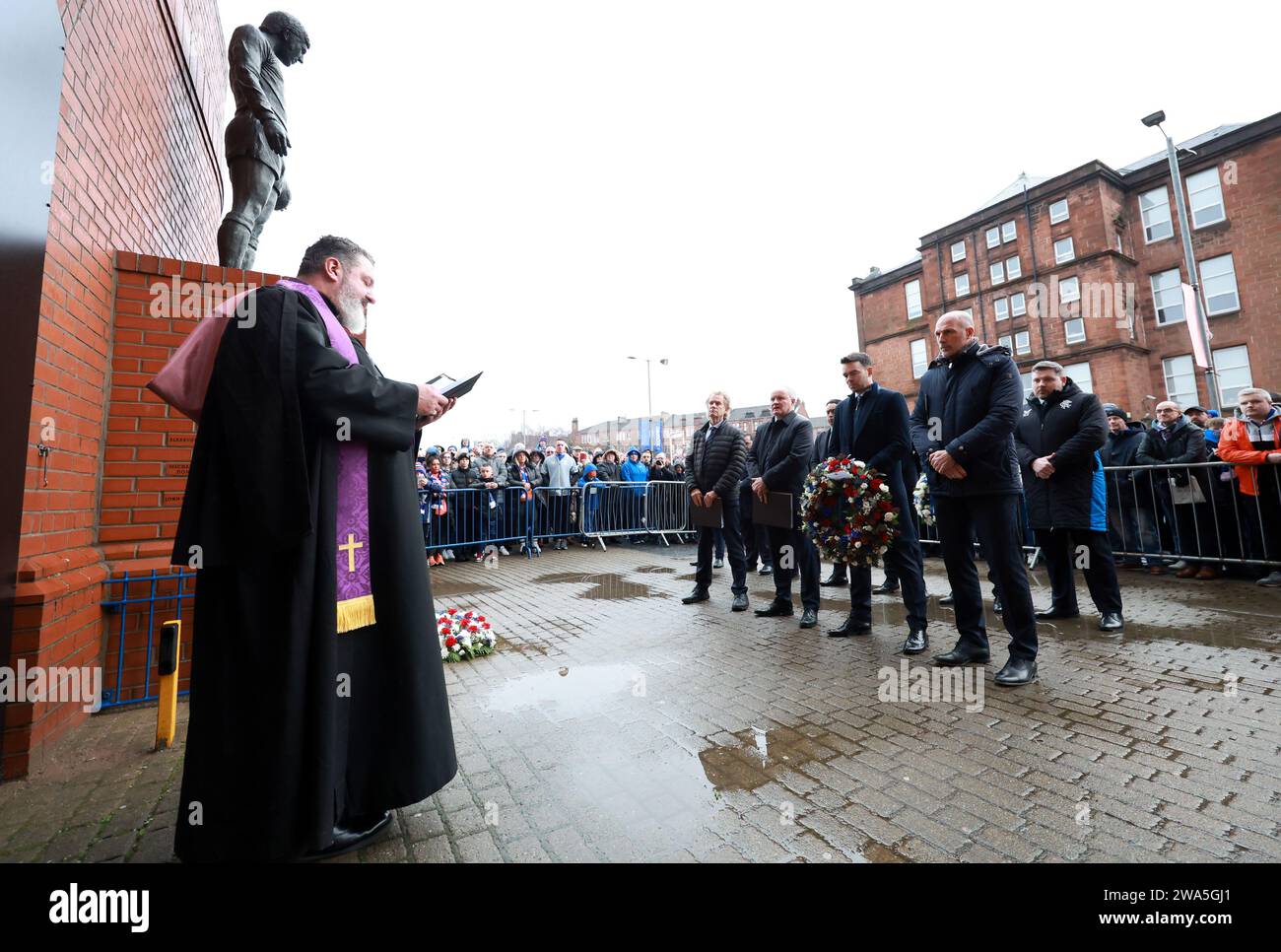 Left to right, Rangers director Alastair Johnston, chairman John ...