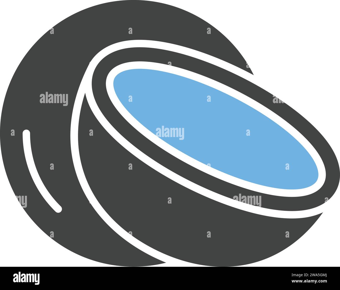 Coconut icon vector image Stock Vector Image & Art - Alamy