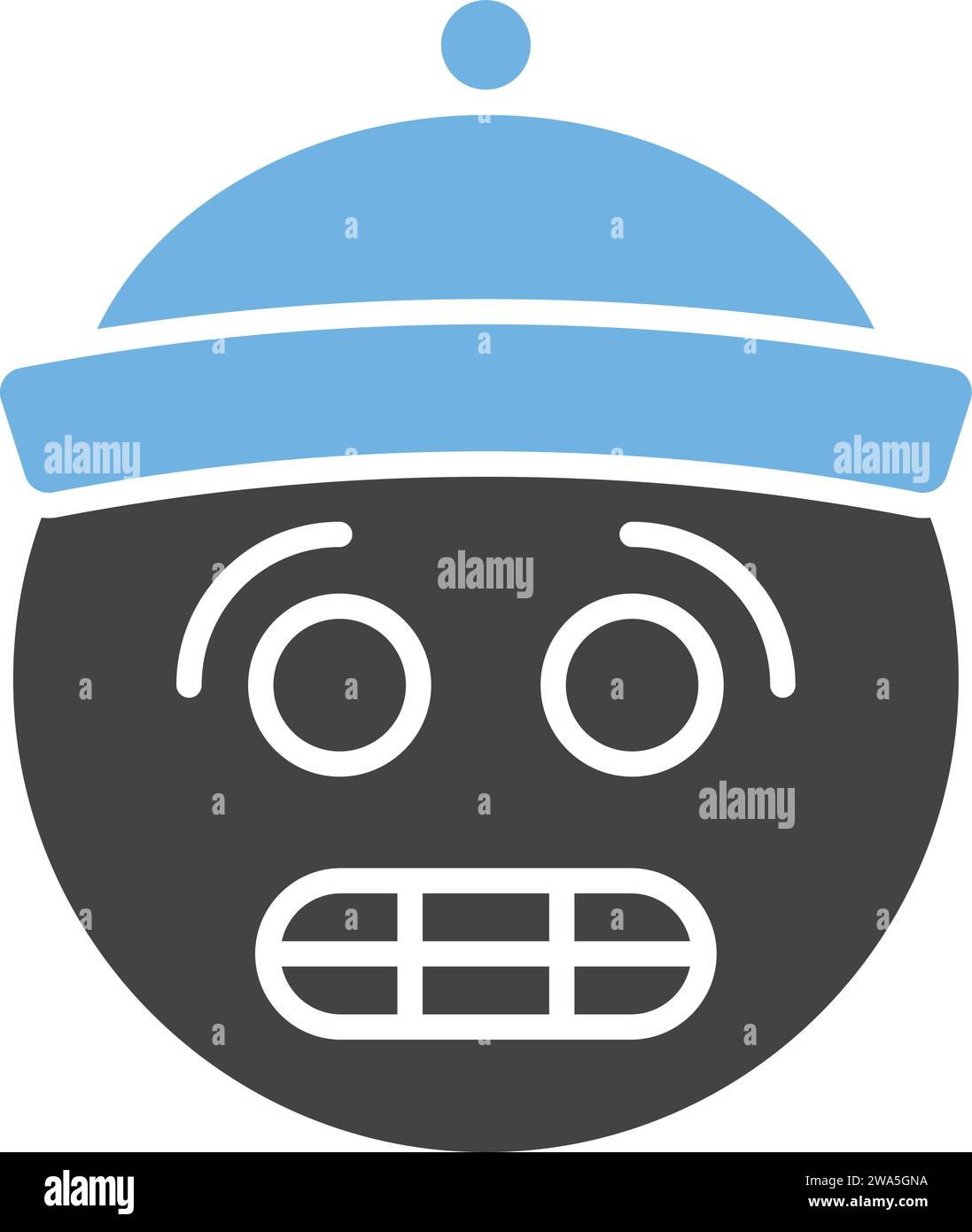 Cold Face icon vector image Stock Vector Image & Art - Alamy