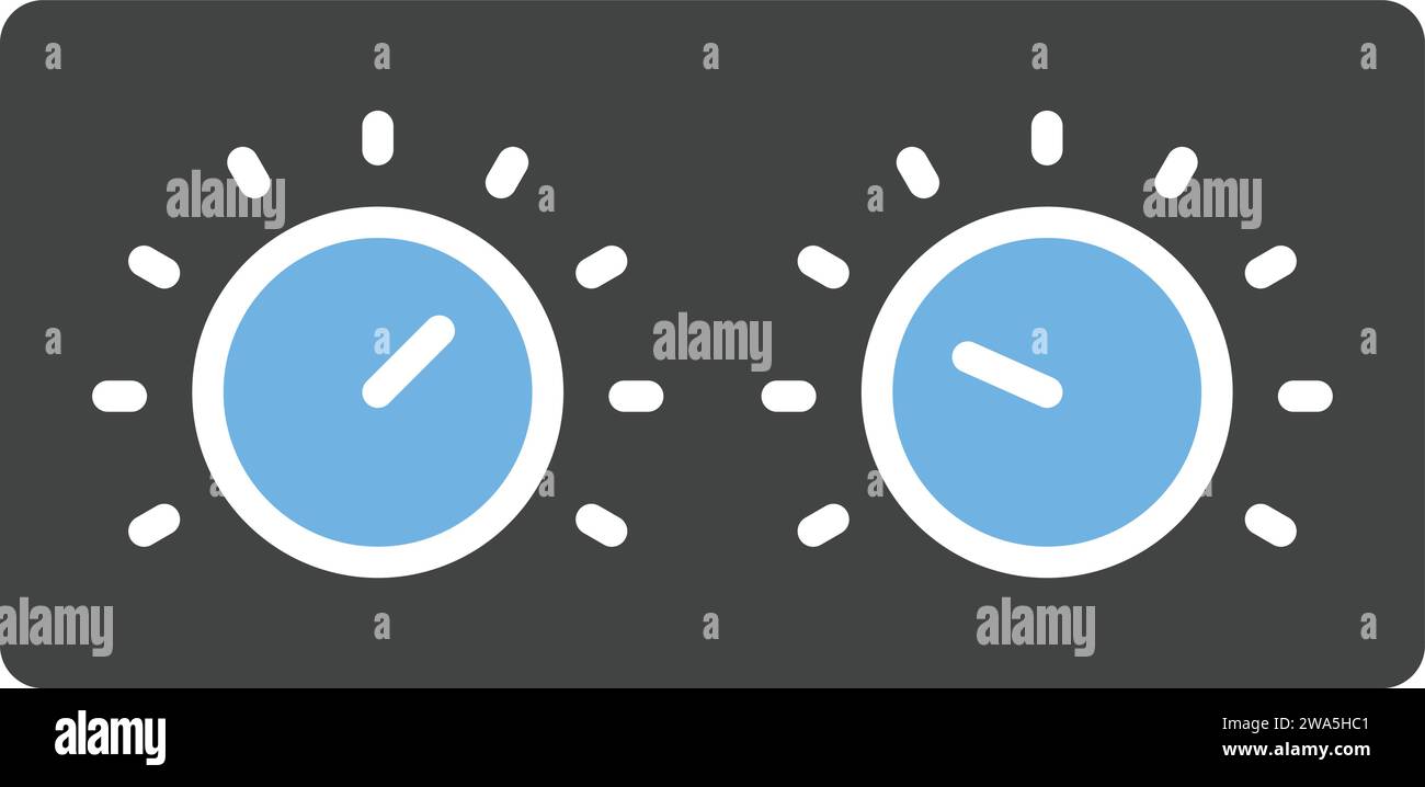 Control Knobs icon vector image Stock Vector Image & Art - Alamy
