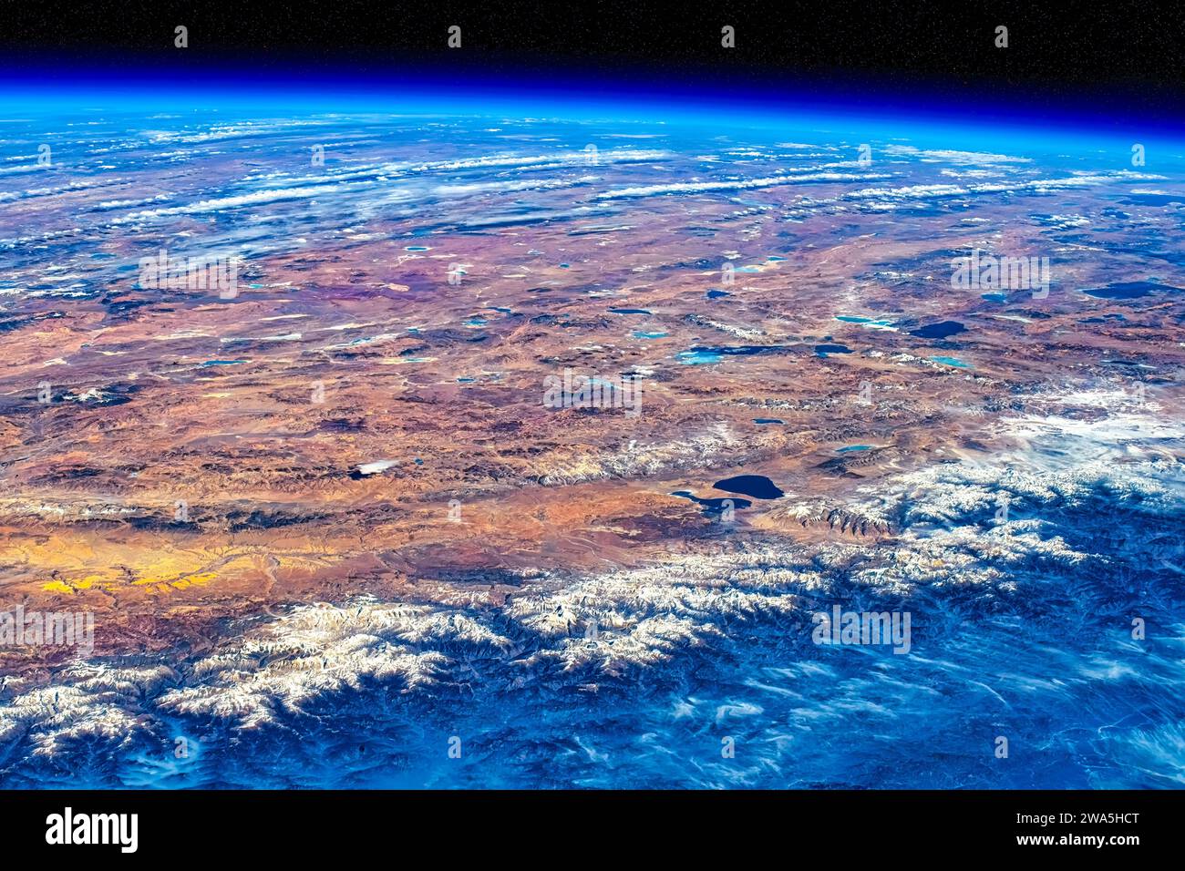 Observations of Planet Earth from Space. Digital enhancement of an ...