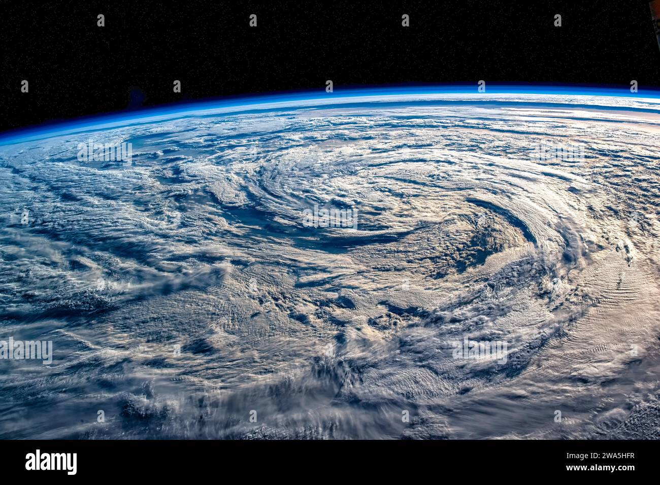 Observations of Planet Earth from Space. Digital enhancement of an ...