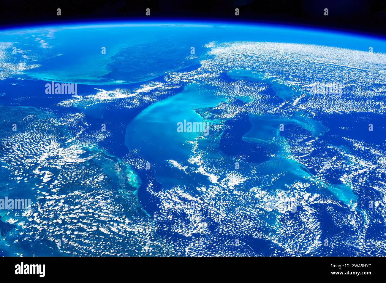 Observations of Planet Earth from Space. Digital enhancement of an ...