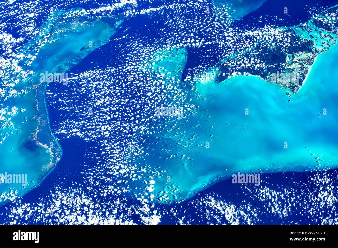 Observations of Planet Earth from Space. Digital enhancement of an ...