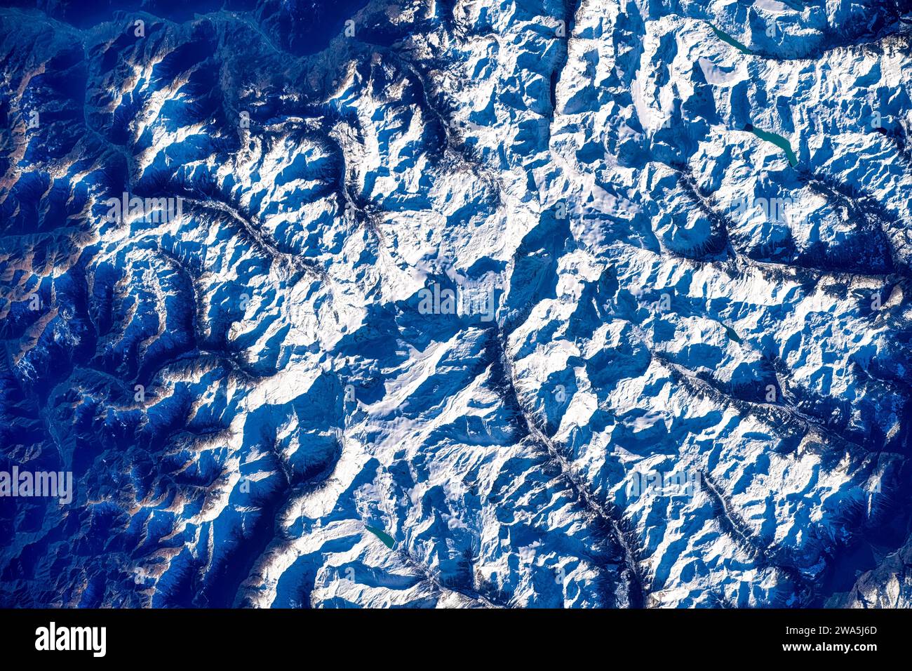 Observations of Planet Earth from Space. Digital enhancement of an ...