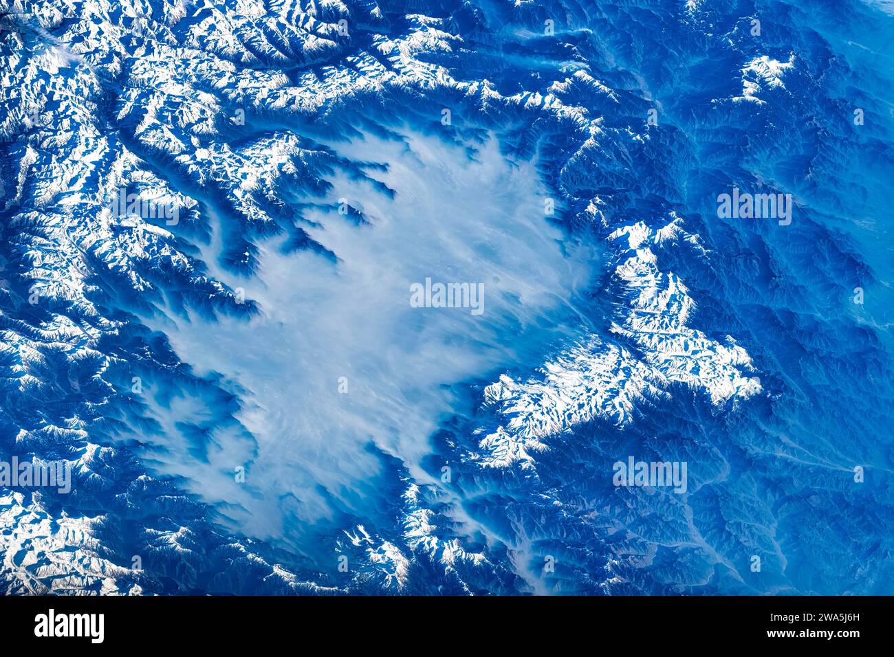 Observations of Planet Earth from Space. Digital enhancement of an ...