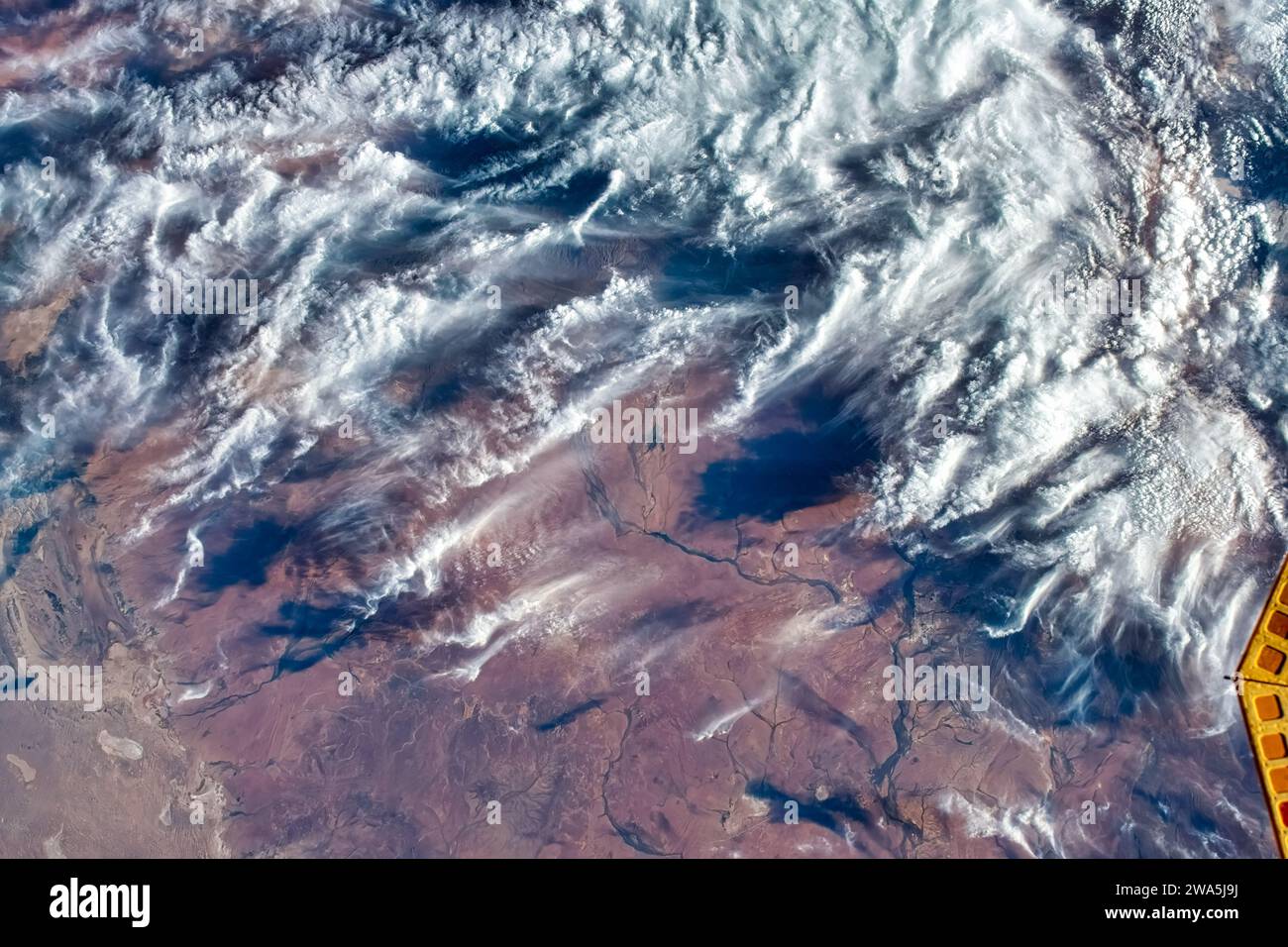 Observations of Planet Earth from Space. Digital enhancement of an ...