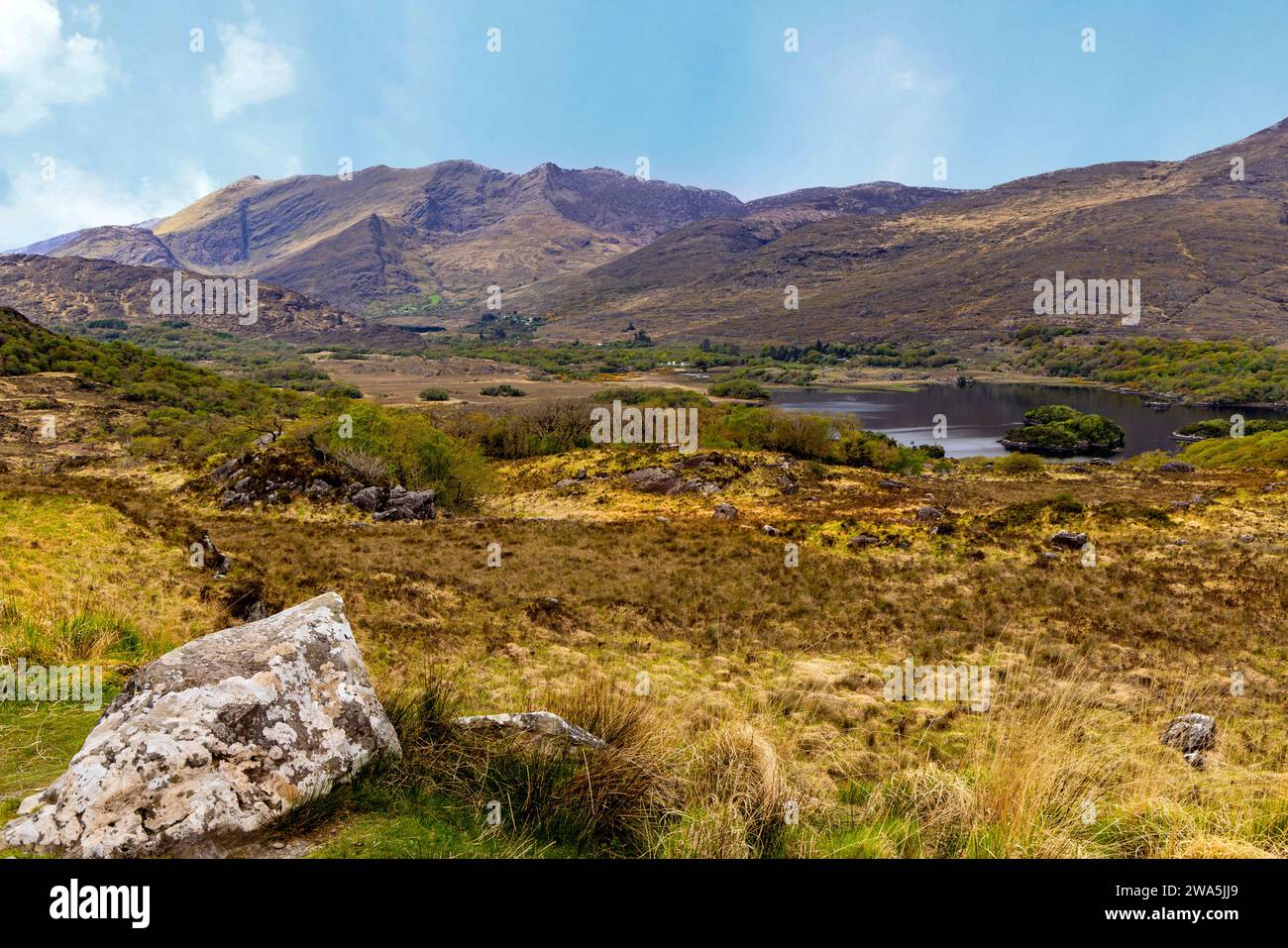 Ladies View, a scenic point on Upper Lake on the N71 portion of the ...