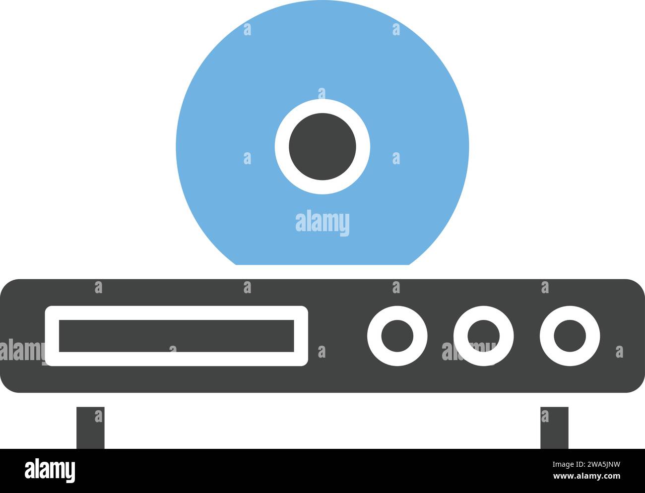 Disc Player icon vector image Stock Vector Image & Art - Alamy